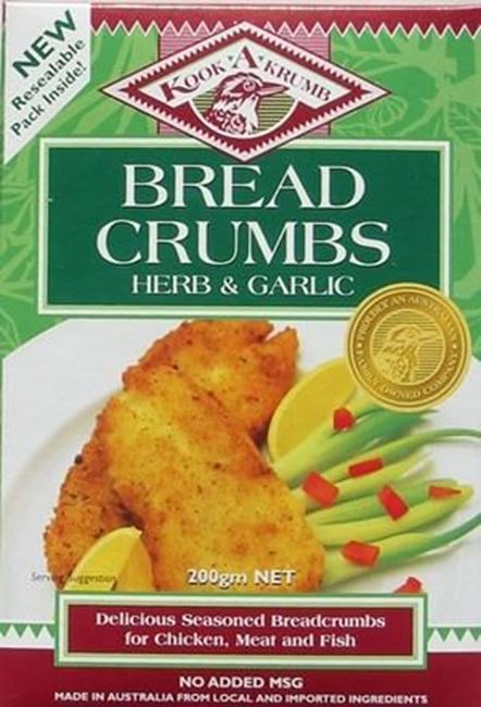 KAK BREAD CRUMBS HERB AND GARLIC 200G : The Grocery Store