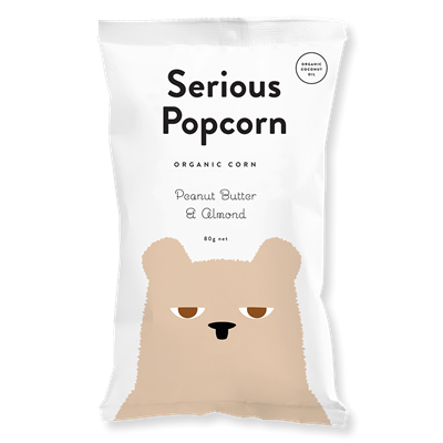 SERIOUS POPCORN PEANUT BUTTER ALMOND 80G : The Grocery Store